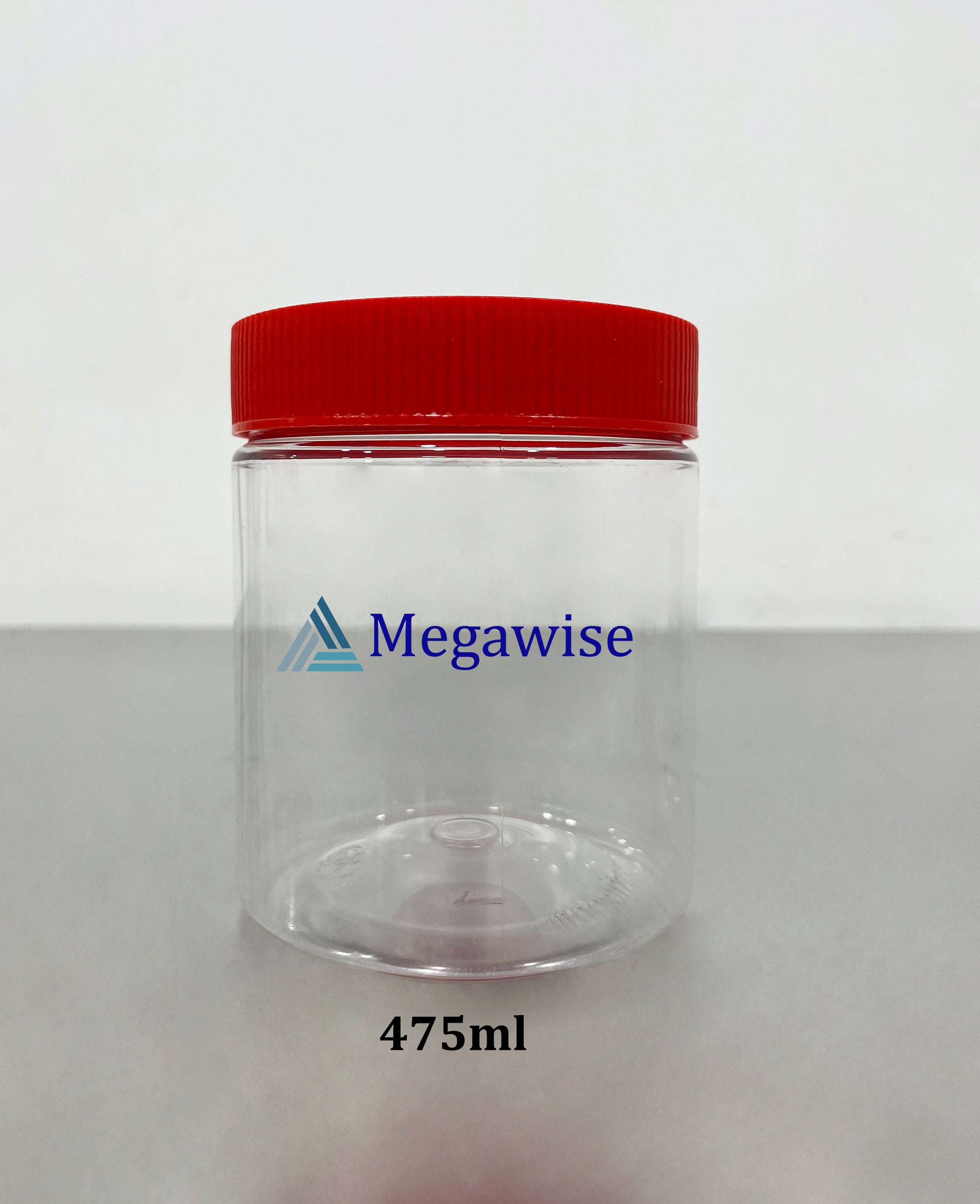 Wafer Plastic Jar with Red Cap – Megawise Industries